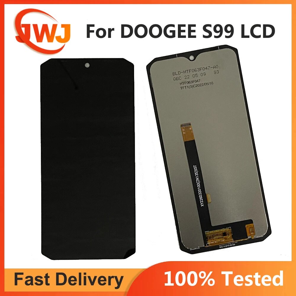 6,3-дюймовый оригинальный ЖК-дисплей для DOOGEE S99, ЖК-дисплей с сенсорным экраном и дигитайзером, 1080x2340p, протестирован для Doogee S99, ЖК-сенсор