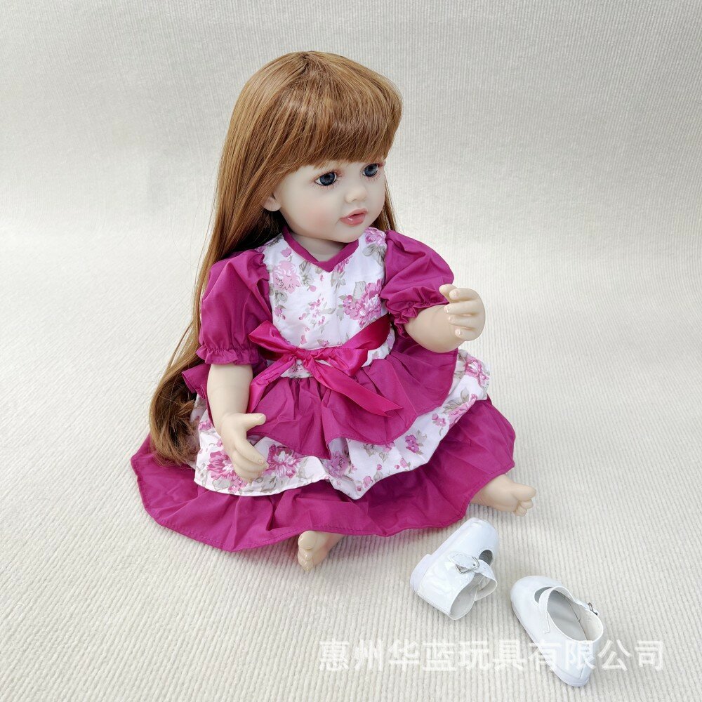 55-сантиметровая реалистичная виниловая кукла-младенец, девочка, кукла для ролевых игр, реалистичная кукла для долговременного возрождения, манекен для переодевания.