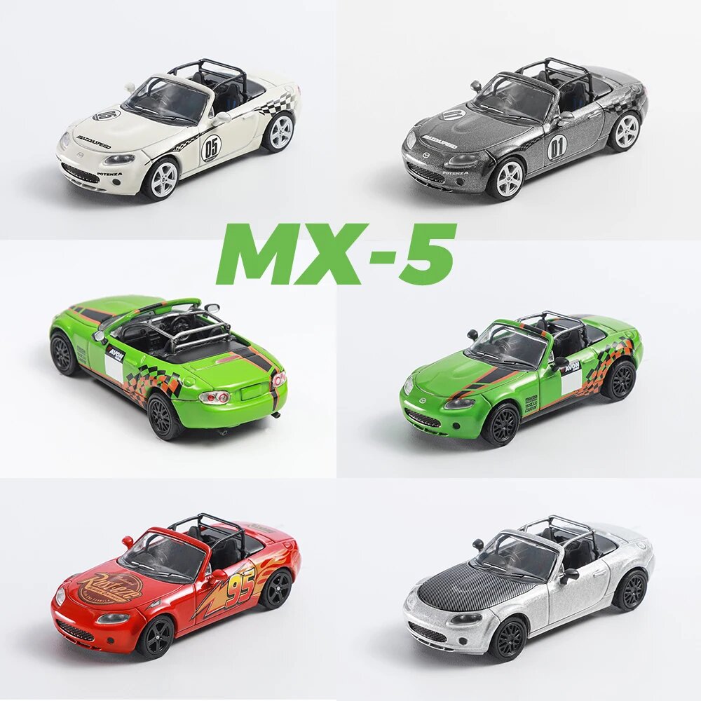 DCT Масштаб 1/64, Литой Под Давлением MX-5, Гоночный Автомобиль, Винтажный Автомобиль, Коллекционная Игрушка Для Взрослых