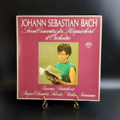 3 LP box. J.S. Bach / И. С. Бах - Концерты для клавесина и оркестра. Виниловые пластинки 12 дюймов в боксе. Supraphon Чехословакия