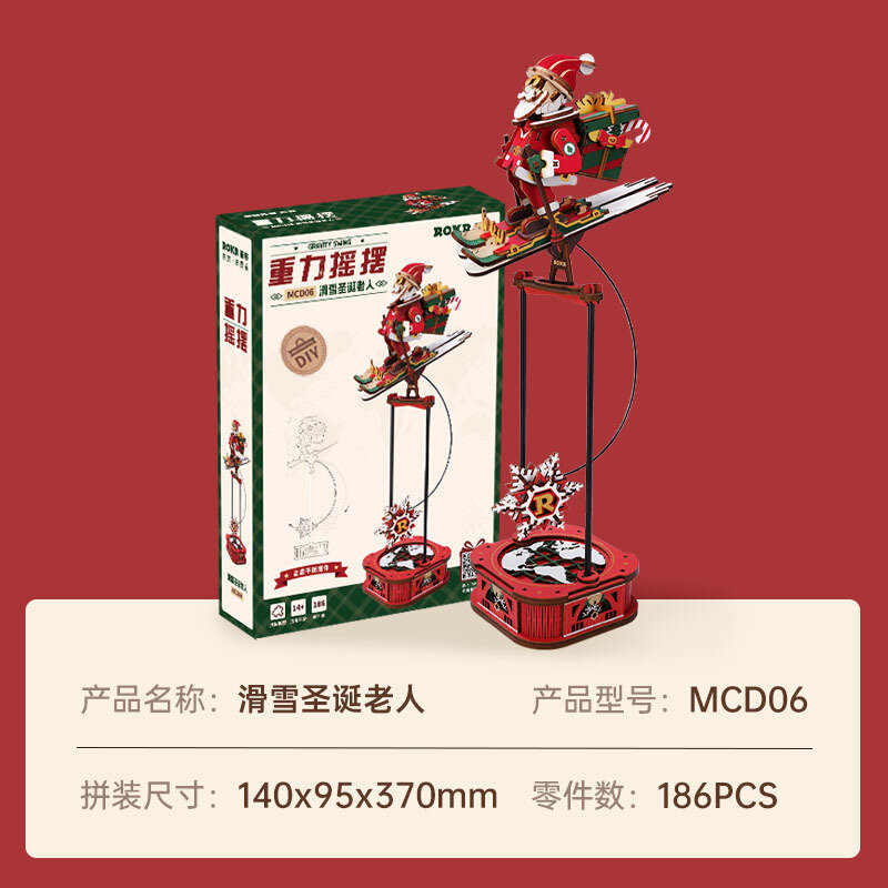 Rolife DIY Миниатюрный Рождественский Имбирный Домик Сцена Строительные Блоки Модель Дома Подарок для Девочек