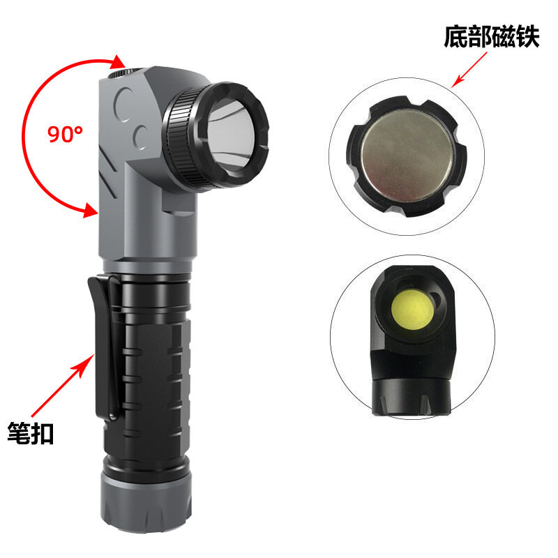 2026 Новейшая высокояркая перезаряжаемая фонарик ультраяркий дальнобойный прожектор маленький портативный лазерный магнитный угловой рабочий свет для улицы водонепроницаемый