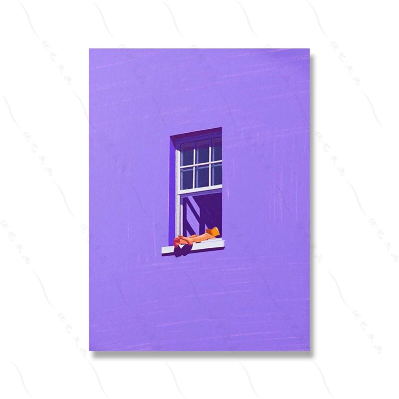 Фиолетовая картина на стену 40x60cm No Frame
