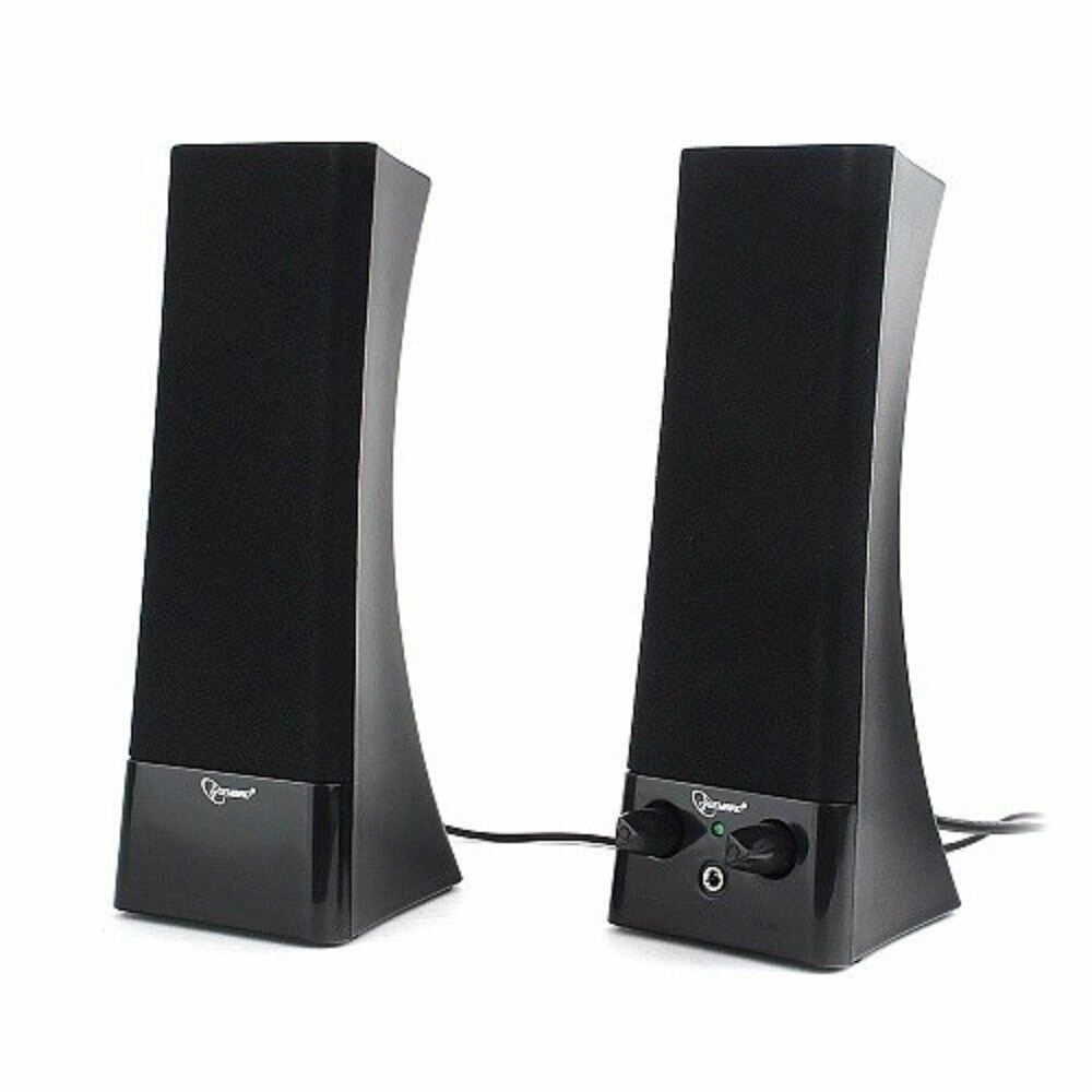 Gembird SPK-500, черный, 6 Вт, рег. громкости, разъём для наушников, питание 220