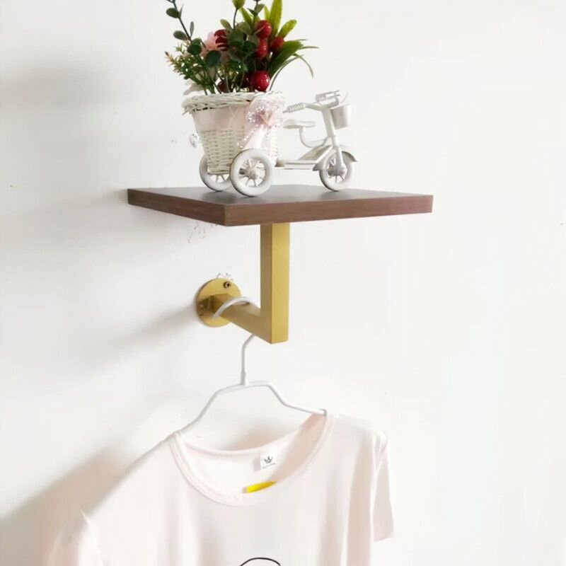 Настенный кронштейн для одежды, железная художественная цветочная стойка, настенное украшение, стойка для декора гостиной, креативная многоуровневая доска, подвесная стойка, стеллаж для хранения