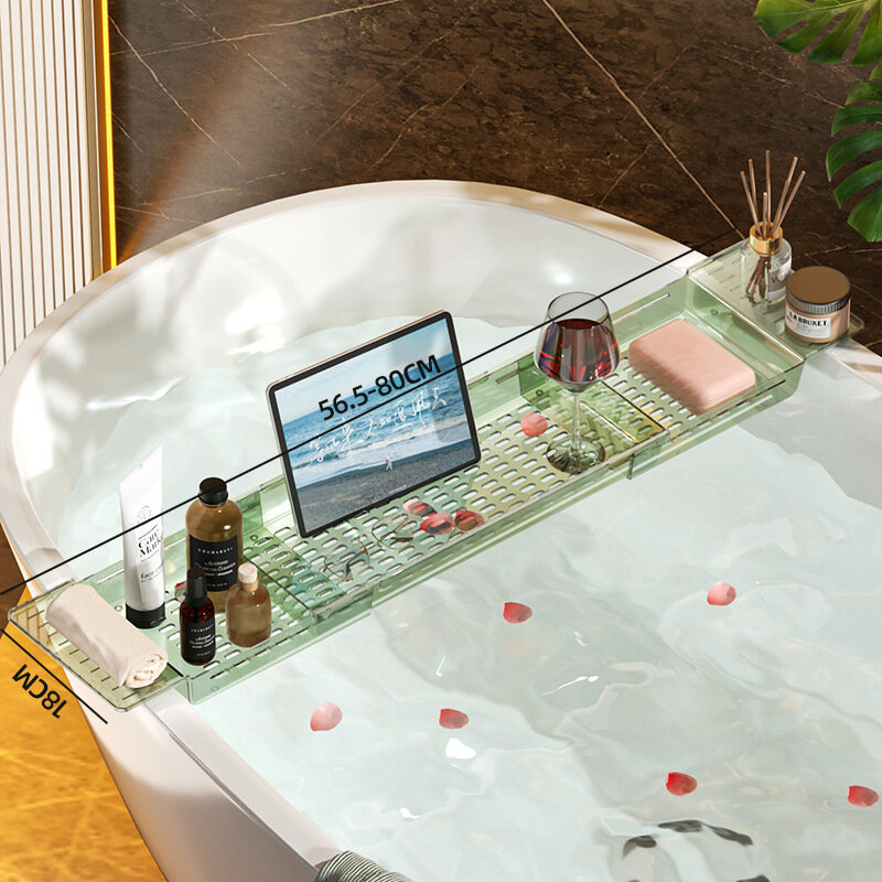 Стеллаж для хранения в ванной, расширяемый дренажный стеллаж, доска для хранения, подставка для ванны, поддон для ванны, стеллаж для ванной