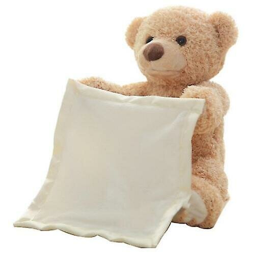 Peek A Boo Teddy Bear Talking Moving Шийная кукла (коричневый)