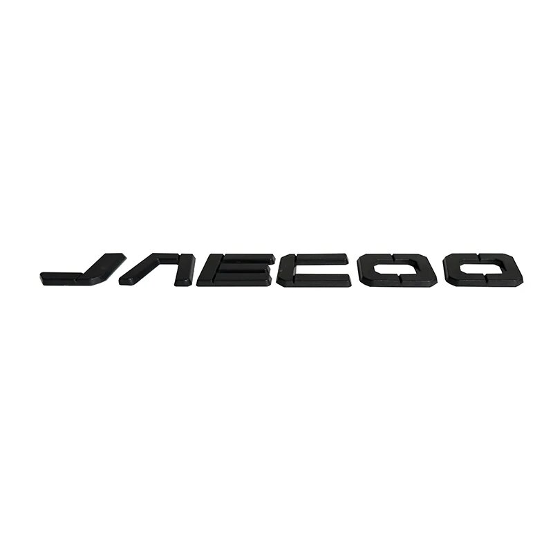 Jaecoo J7 Explore 06 2023-2025 Черная крышка эмблемы с логотипом, клейкая подходит для спортивной стильной части, литая внешняя отделка OEM, аксессуар