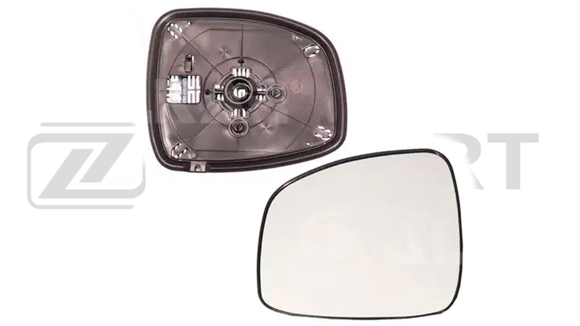 Стекло зеркала левый с подогревом Zekkert Германия на Suzuki SX4 . Зеркало на Сузуки SX4 2006 - 2015гг