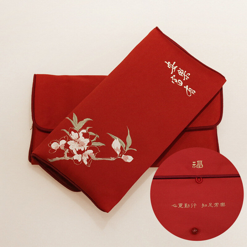 Высококачественные свадебные красные конверты для вступительного экзамена в колледж, красные конверты на десять тысяч юаней, тканевые новогодние свадебные красные конверты, конверты для приданого