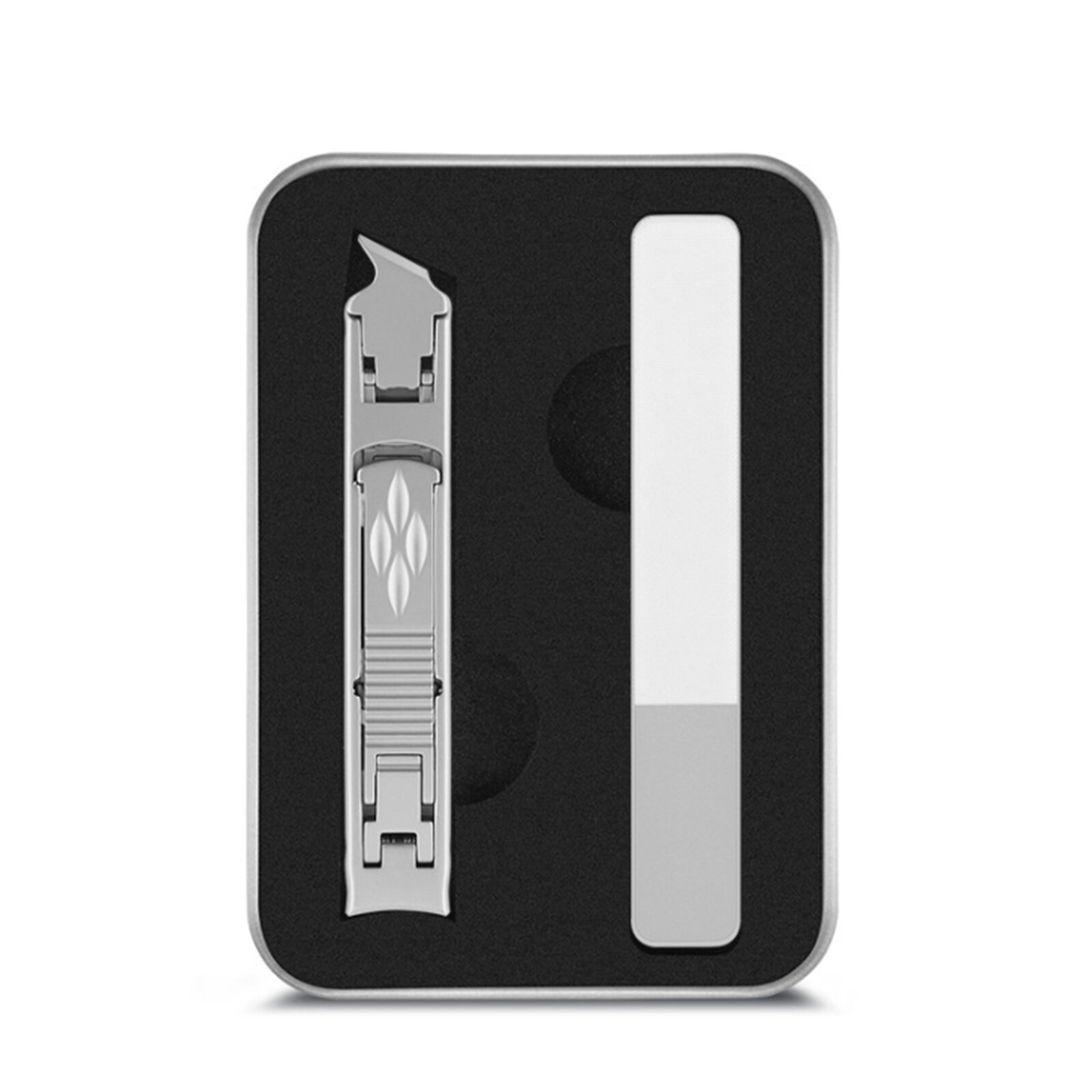 Двуглавый ножницы для ногтей для пальцев и стоп с ловушкой для толстых ногтей из нержавеющей стали с широким раскрытием челюсти, водонепроницаемые, эргономические криволинейные триммеры для ногтей, цвет черный, серебристый (выбор), количество 1шт, 2шт