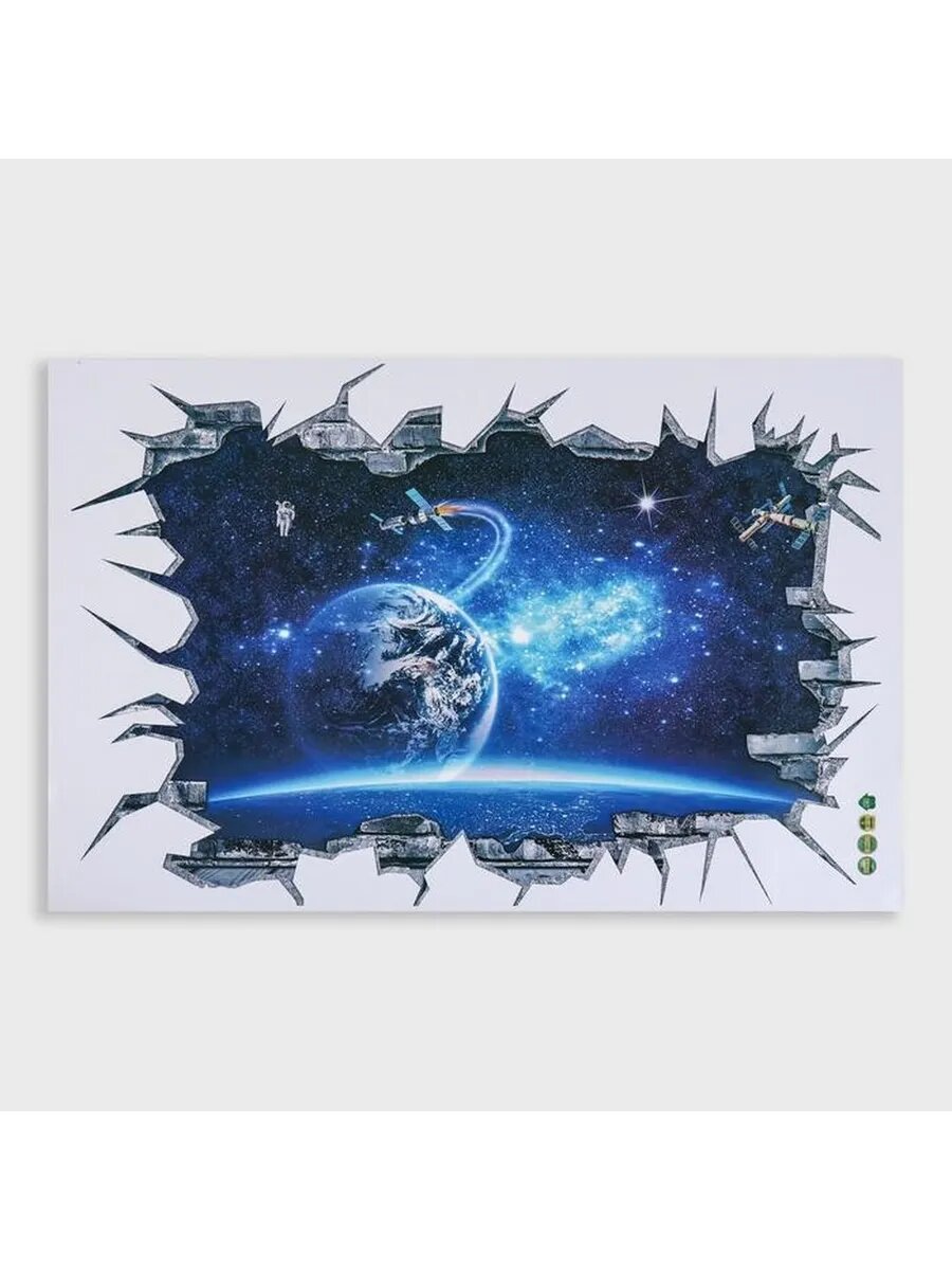 Объемная интерьерная наклейка Космос 3D