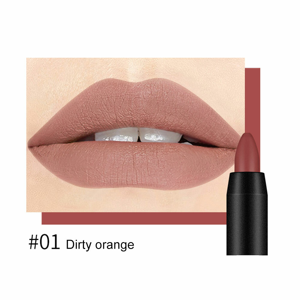 Matte Lipstick Rotating Lipstick 19 Colors Crayon Lipstick Lip Gloss Lip Glaze 15.3g 0.5oz 120*27*15mm 4.7*1.1*0.6in 1*Lipstick