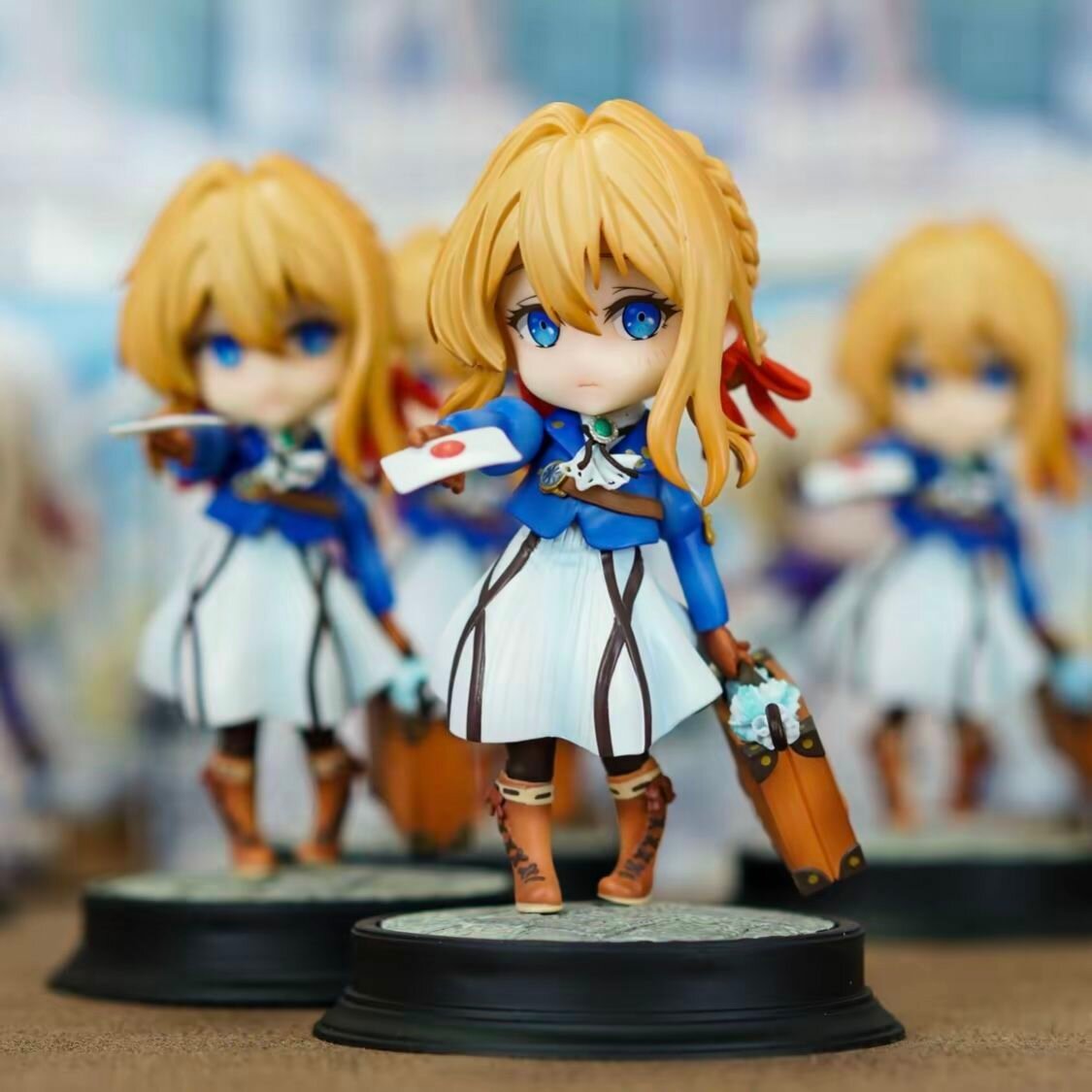 Набор фигурок аниме Виолет Эвергарден в стиле чиби, декор для стола, подарок, периферийные фигурки, модная игрушка, набор в коробке