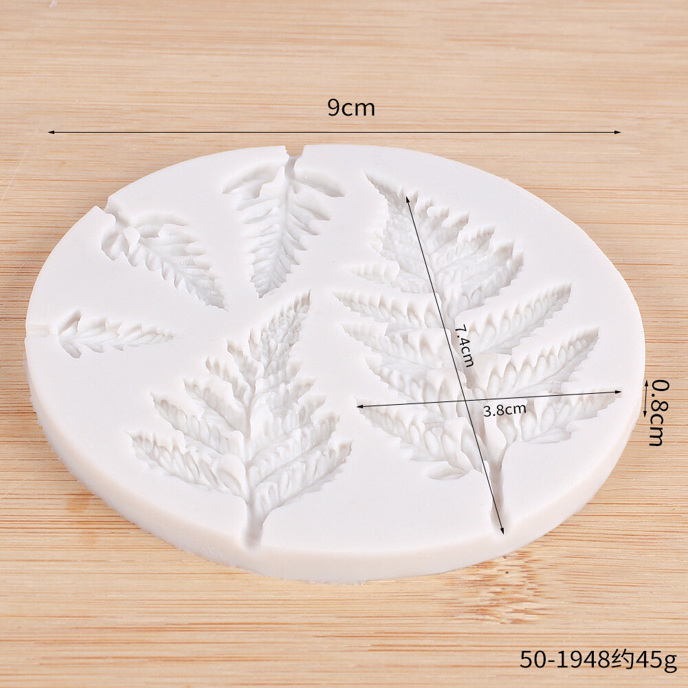 Силиконовые формы DIY для украшения тортов с изображением травы, листьев и кленовых листьев