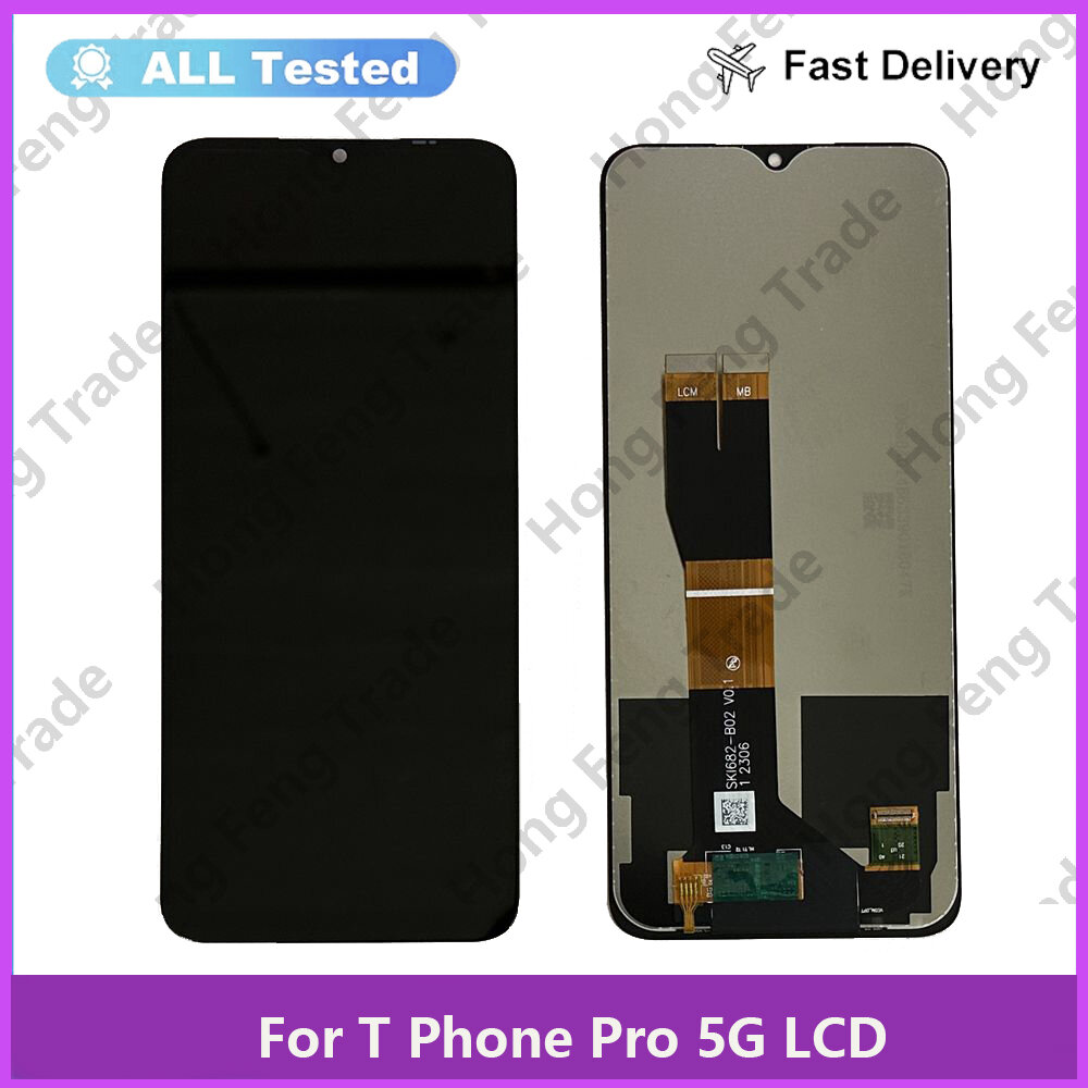 Дисплей для T-Mobile Phone Pro 5G, дисплей в сборе с сенсорным экраном, черный , содержать инструментов