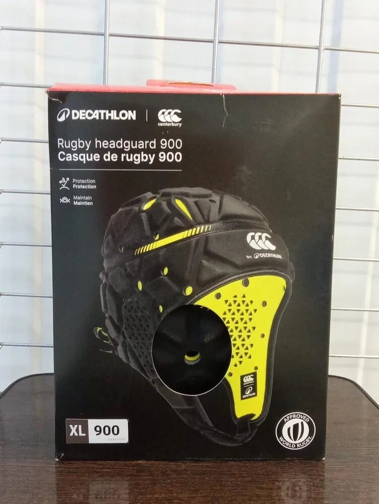 Шлем регби CANTERBURY размер XL регбийный с регулировкой размера черный защита головы