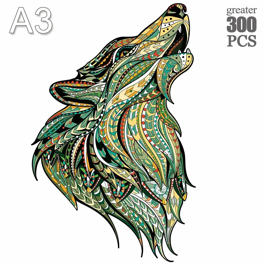 Деревянный пазл Лиса для взрослых LANG-33-A3