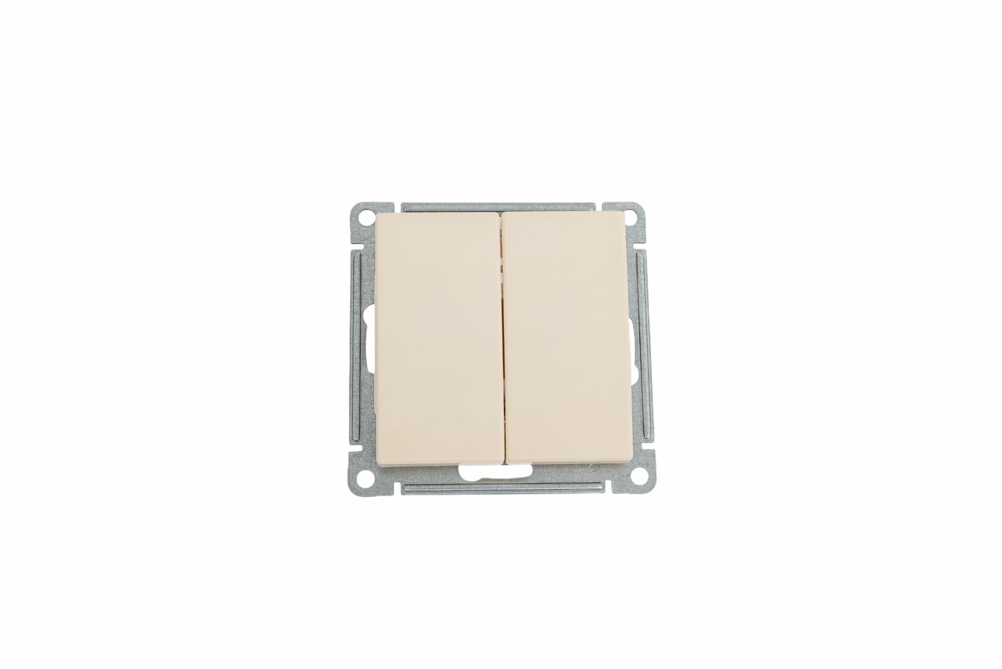 2-клавишный переключатель Systeme Electric Wessen 59 слоновая кость 10ах VS610-256-2-86