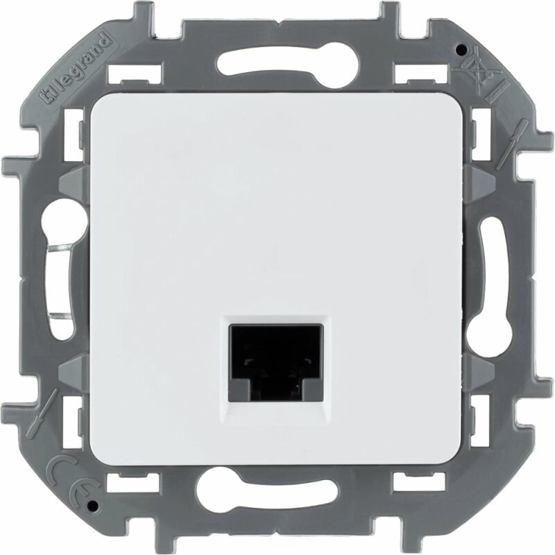 Розетка компьютерная Legrand Inspiria RJ45, категория 5e, UTP, белый 673825
