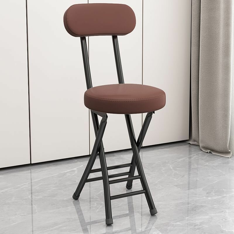 Складной стул для дома, обеденный стул, удобный стул, стул с подлокотниками, стул для общежития, стул для стола, портативный круглый стул для взрослых оптом