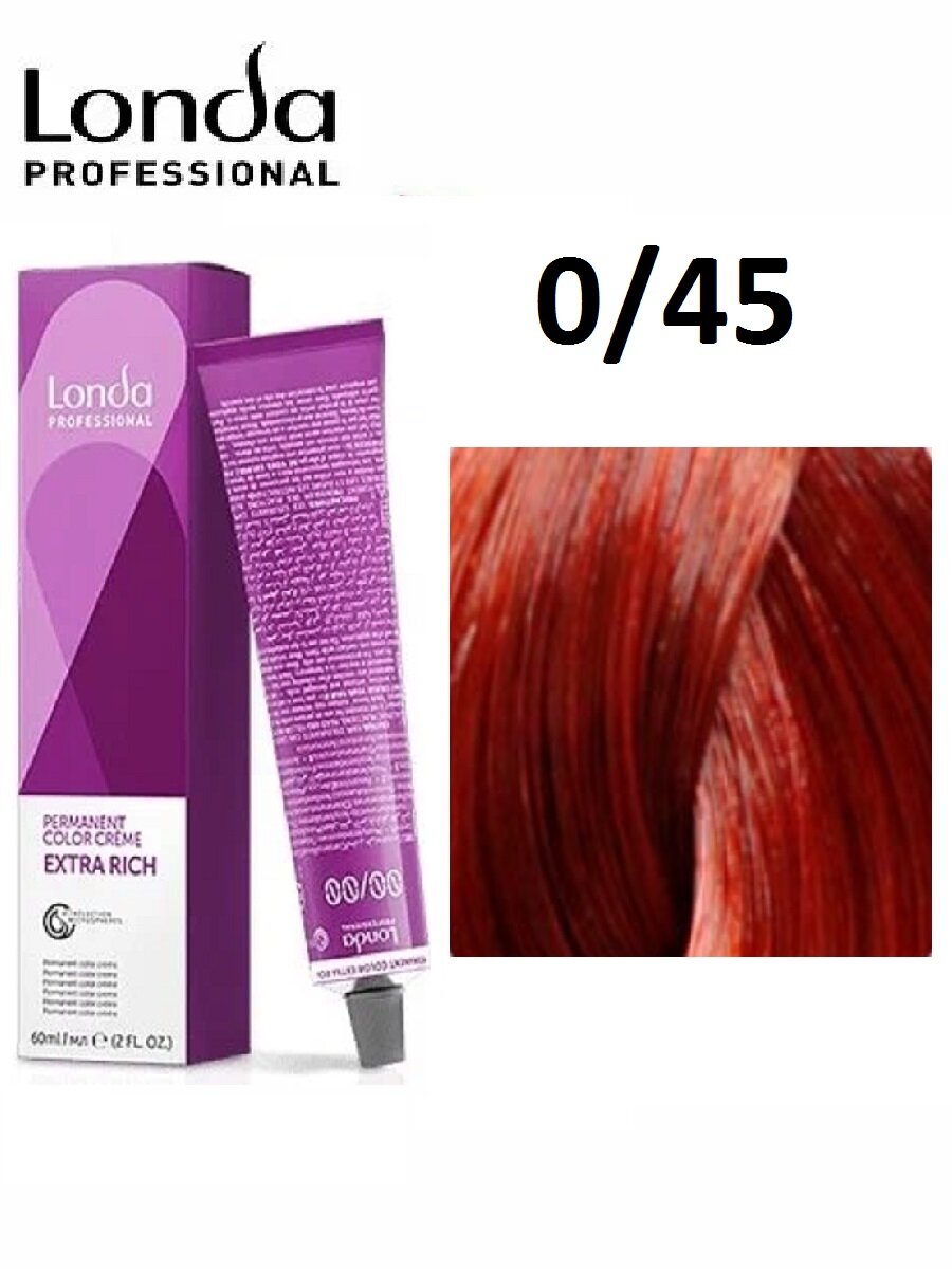 Londa Professional 0/45 Стойкая крем-краска Londacolor Creme Extra Rich, медно-красный микстон, 60 мл
