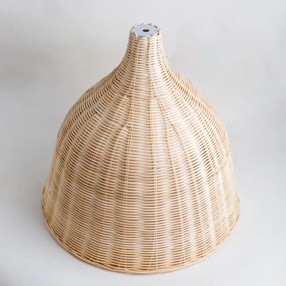 Абажур плетеный из ротанга, большой, D 25 см