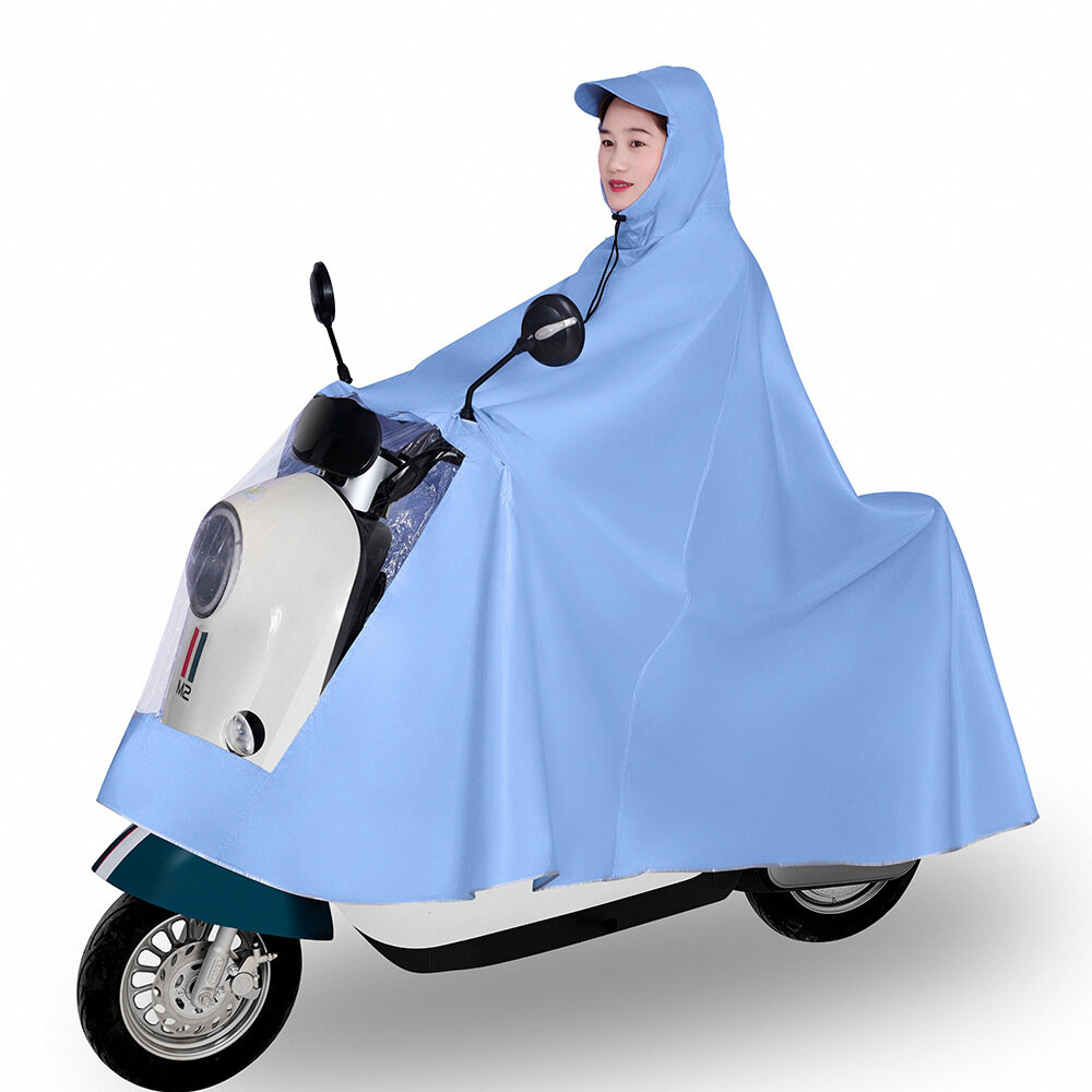 Дождевик для электросамокатов, очень большой и толстый, для электровелосипедов, мотоциклистов, унисекс, полный защитный костюм, защита от сильного дождя, дождевик