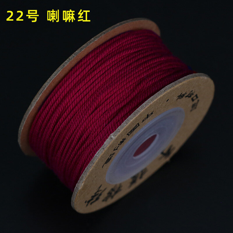 Тибетский стиль, ручная скрутка хлопковой нити для рукоделия, специальная веревка звезды и луны, нить для плетения браслетов, прочная хлопковая веревка для бисера