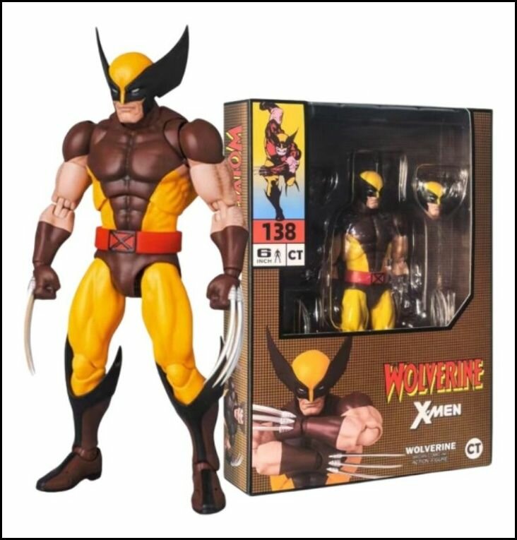 Фигурка Росомахи Ct Mafex 138, коллекционная игрушка