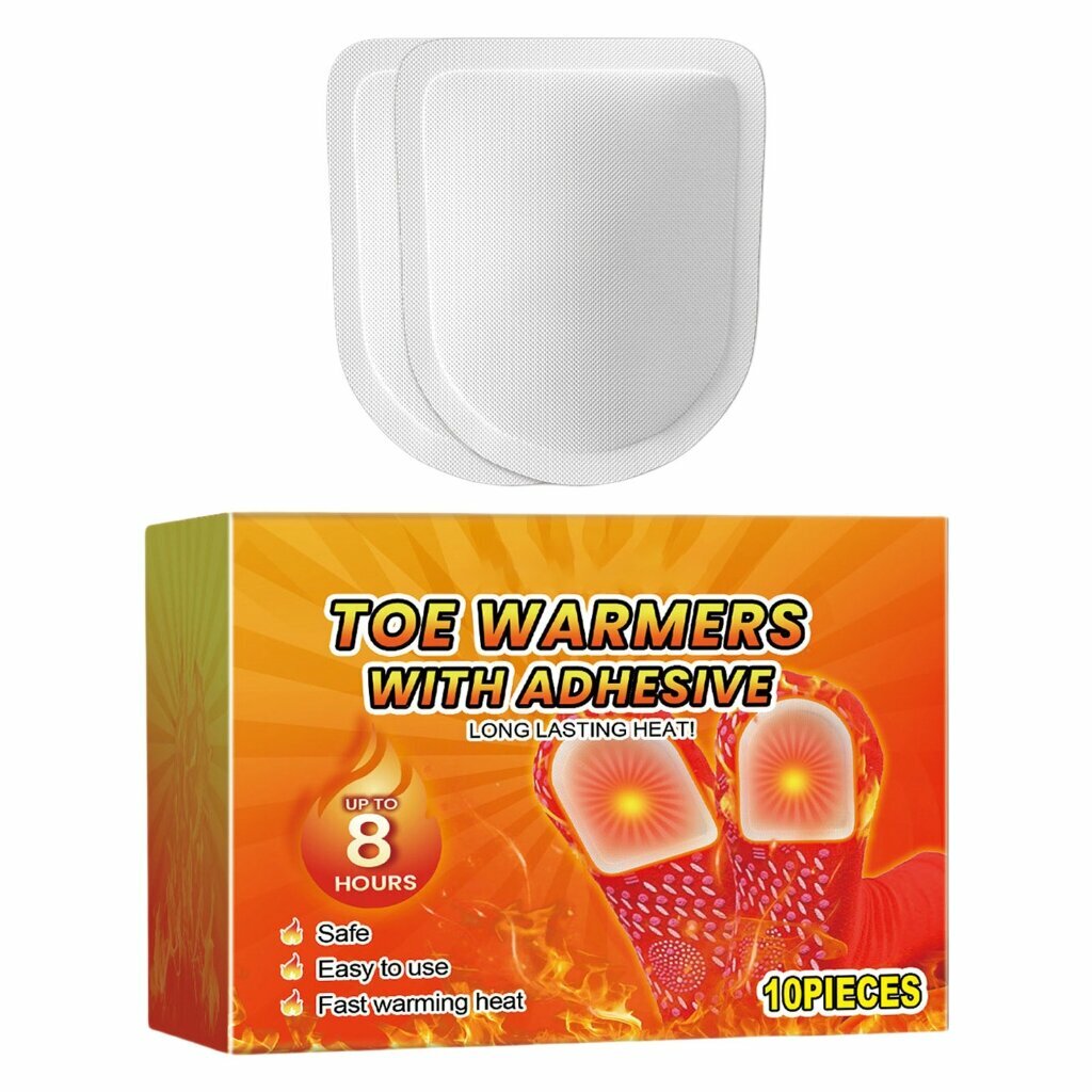 1 коробка из 10 штук портативной морозостойкой грелки для ног