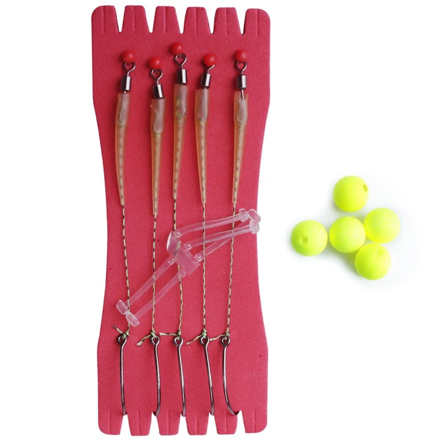 Крючки для карпа NGB, розовый, hook size 2, 5 шт.
