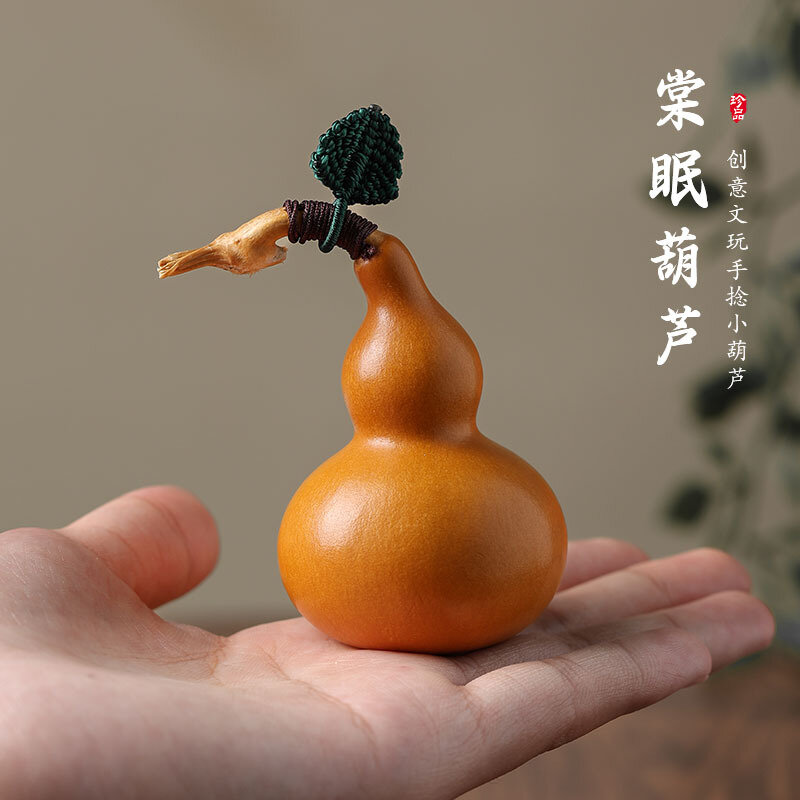 Натуральная маленькая тыква с ручкой, с головой дракона, красная кожа, игрушка для игры, подвесное украшение, оптовая продажа
