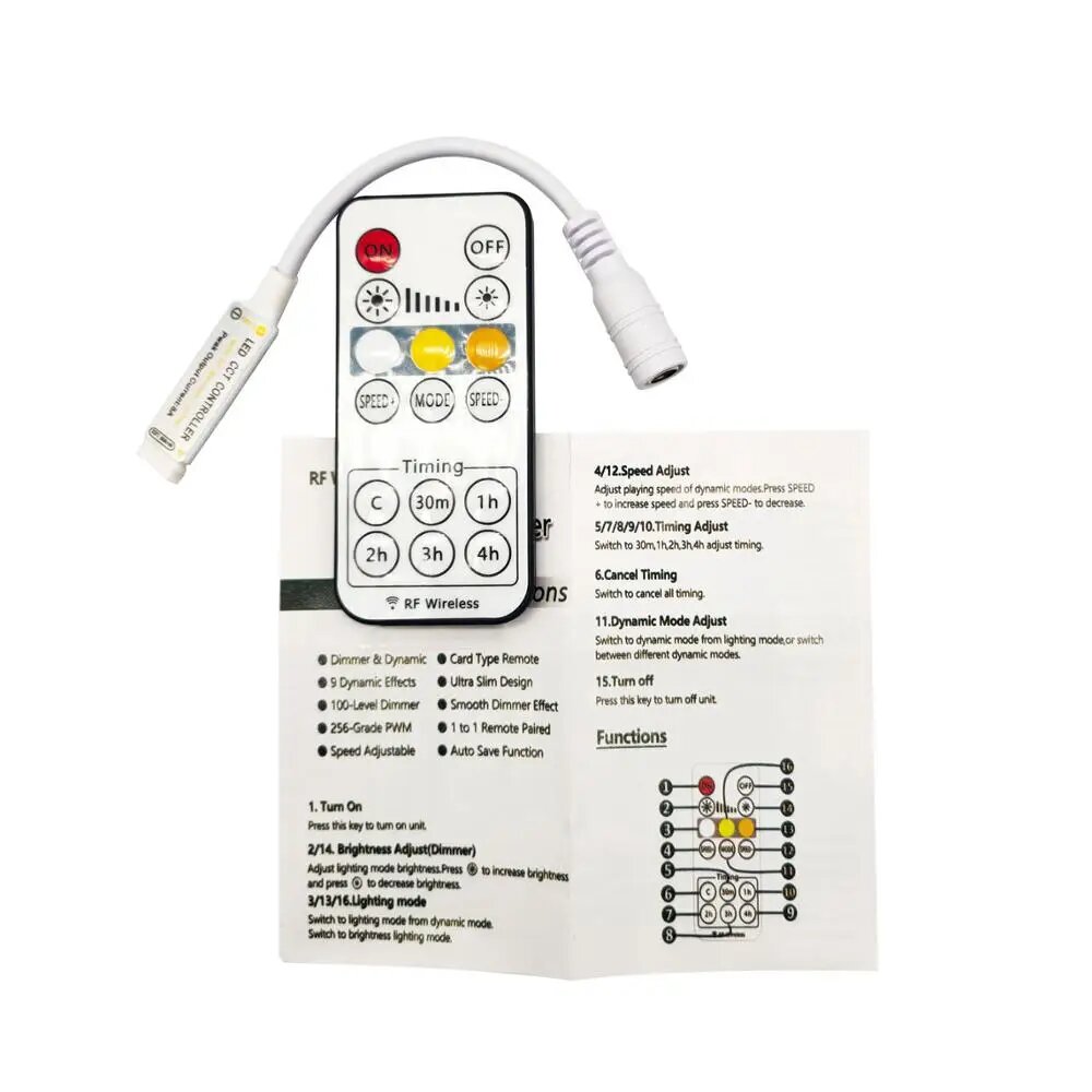 FUNZENXIN RGB контроллер LED 16 клавиш DC5-24V