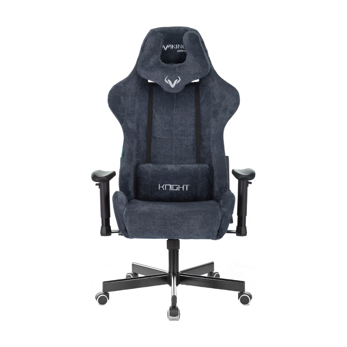 Кресло игровое Бюрократ VIKING KNIGHT LT27 FABRIC, синее, вес до 150 кг, газлифт, обивка ткань