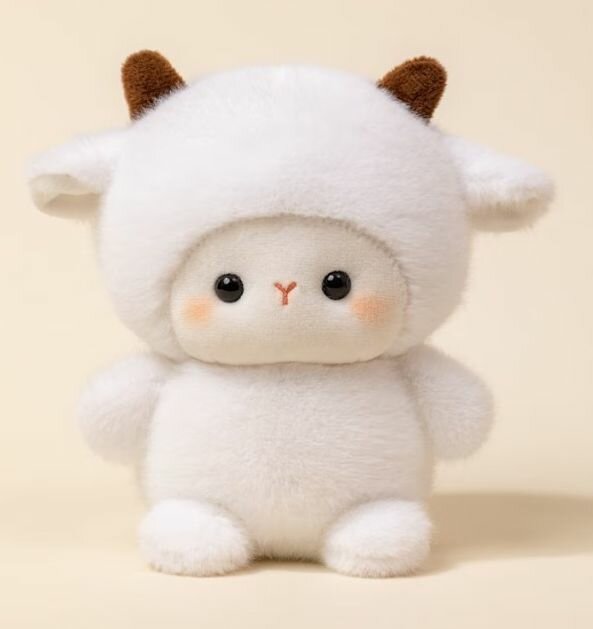 Милый плюшевый зайчонок для стола, креативный подарок для учёбы, декоративная фигурка для интерьера, мягкая игрушка