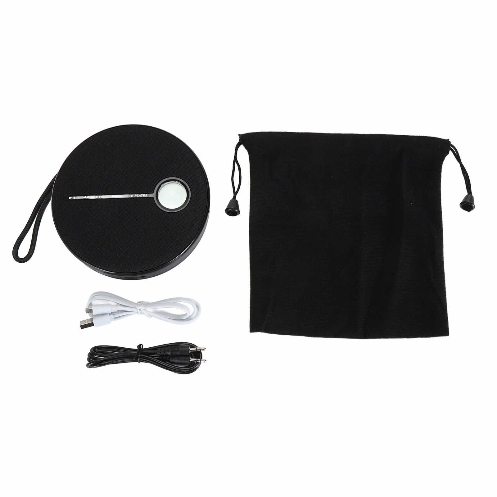 Bluetooth 5.0 Портативный проигрыватель компакт-дисков Многофункциональный перезаряжаемый музыкальный проигрыватель компакт-дисков для домашнего использования в автомобиле на открытом воздухе