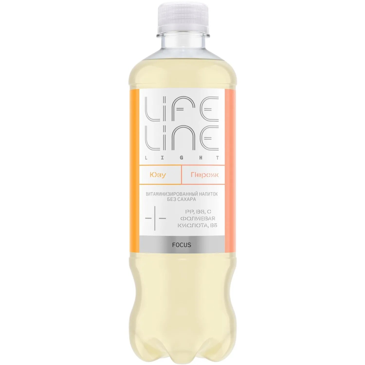 Напиток витаминизир LifeLine Focus Light со вкусом Персика и ЮЗУ негаз 0.5л
