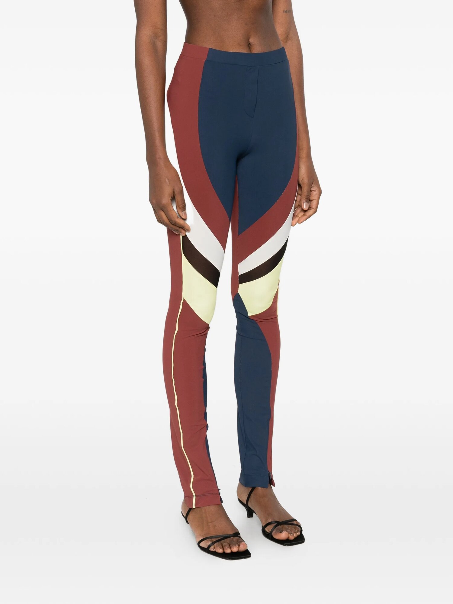 Легинсы PATRIZIA PEPE Colourblock leggings, размер 34, blue — фото 1