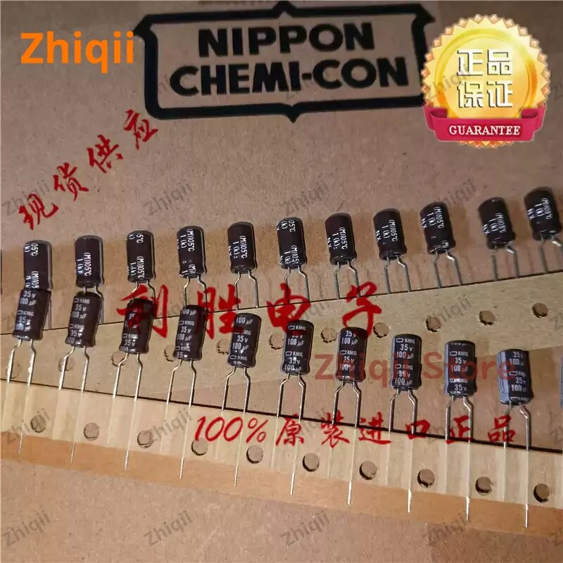 Оригинальные алюминиевые электролитические конденсаторы NIPPON CHEMI-CON 100 мкФ 35 В 6*11 мм 100pcs