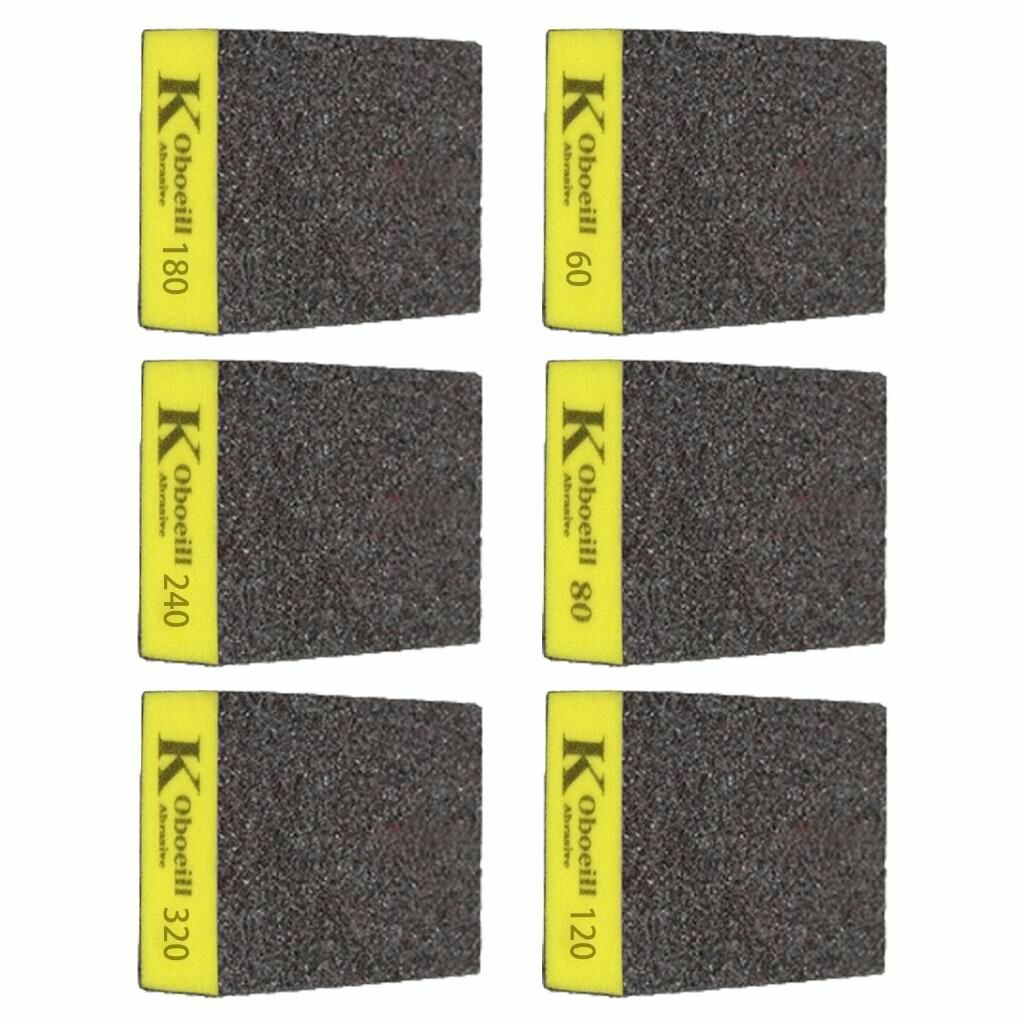 Блок для шлифования с наждачной бумагой 60-320