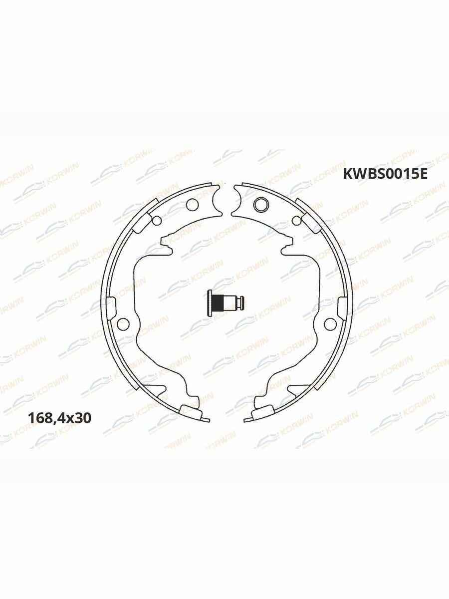 Колодки тормозные стояночные. ECOLine. Mitsubishi Lancer X 07-/ASX 10-/Jeep