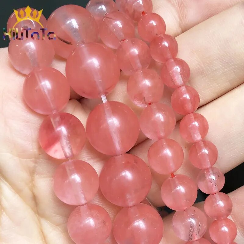 Бусины Cherry Quartz 8мм, Бордовый, 46шт