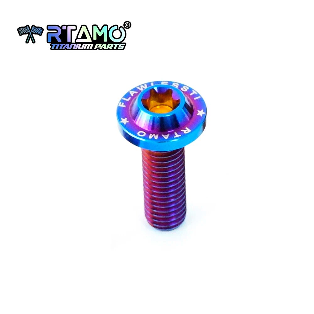 RTAMO Болты из титанового сплава M8X10/15/20/25/30/35/40 мм для мотоциклов и Burnt blue, M8X35(30S)
