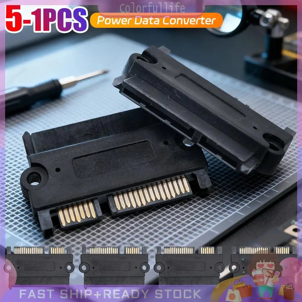 SATA Male To Female Power Data Converter 22Pin 7+15 Male To Female SATA To SATA Converter SATA To SATA Adapter