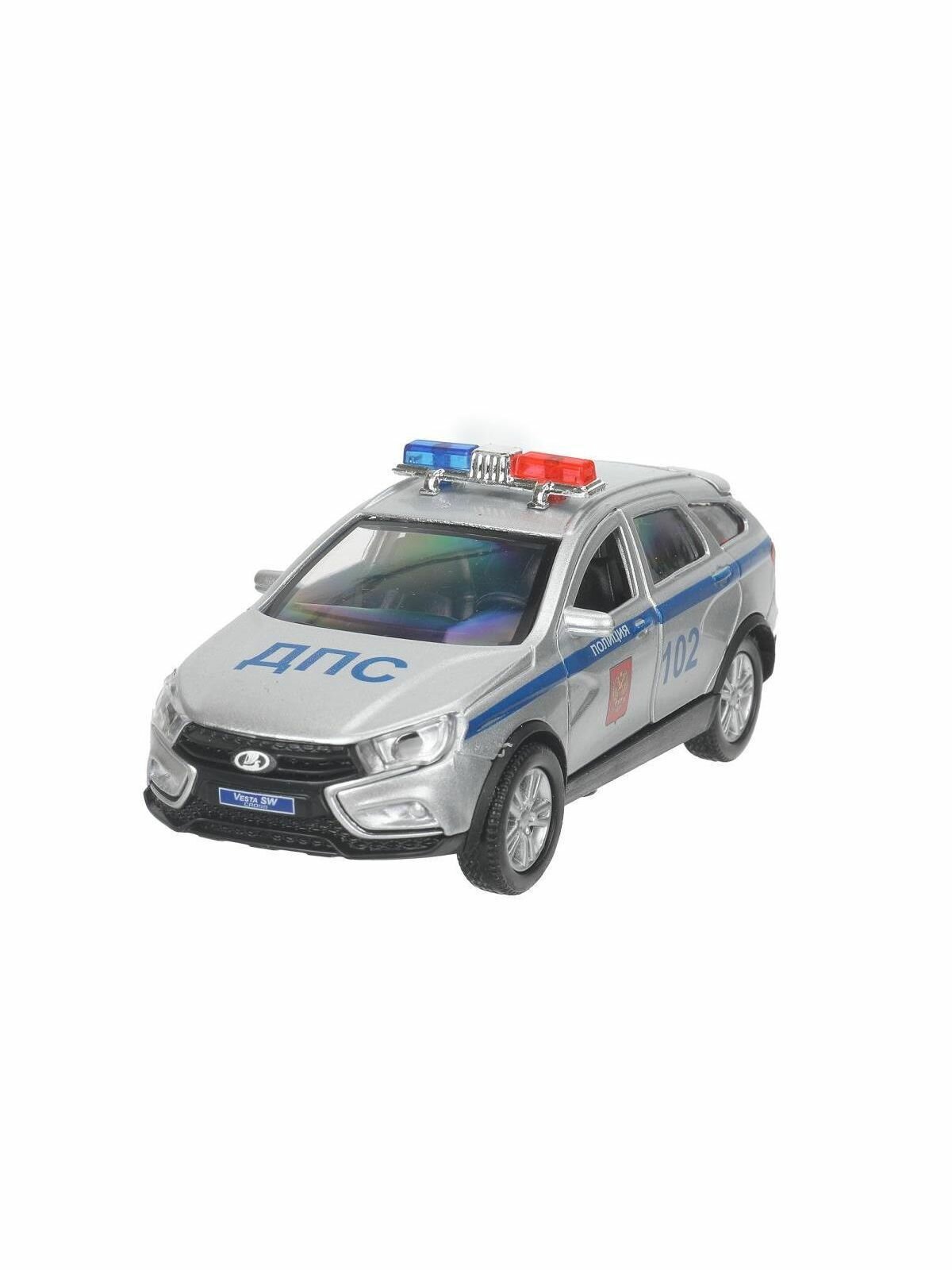 Машинка детская металлическая 12 см Полиция