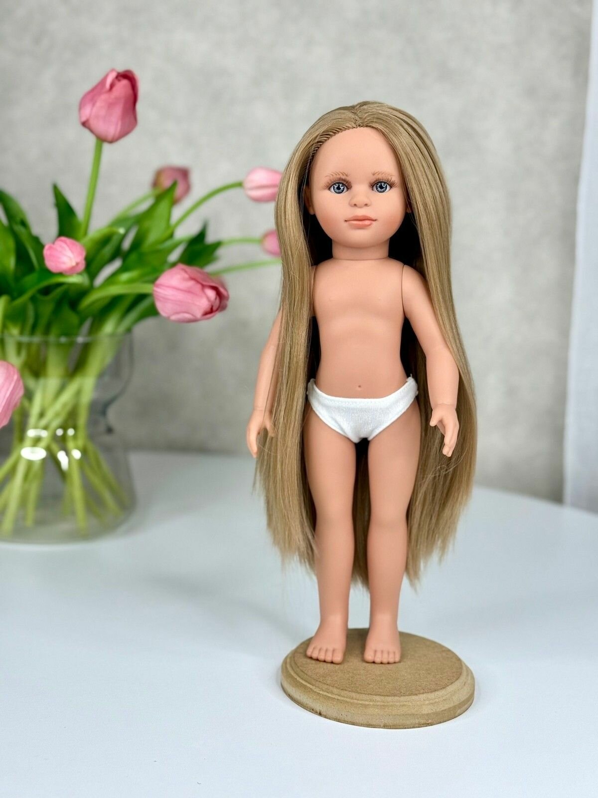 Кукла для девочки виниловая 33 см Нина без одежды (3312W)