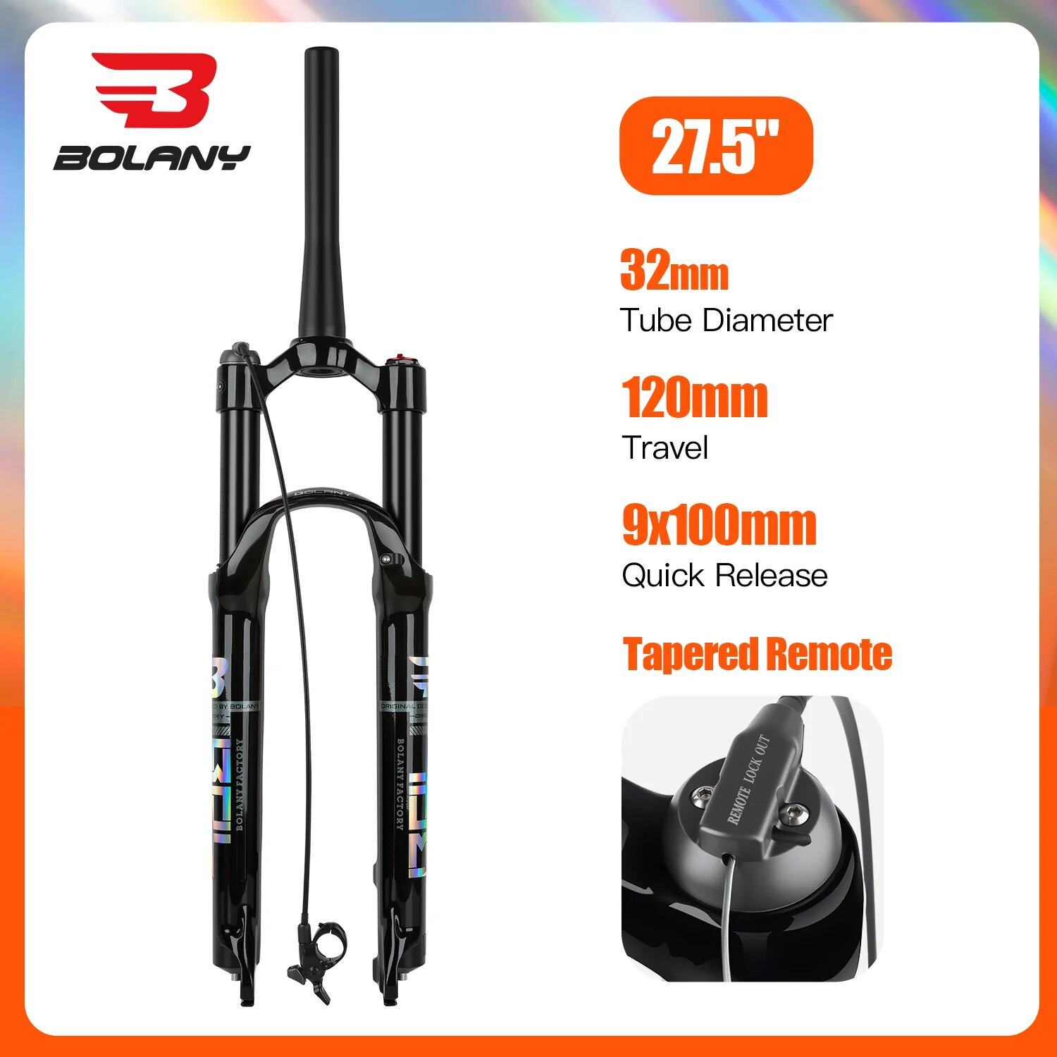 Вилка для велосипеда BOLANY 26/27,5/29 дюймов 27 Tapered Remote B