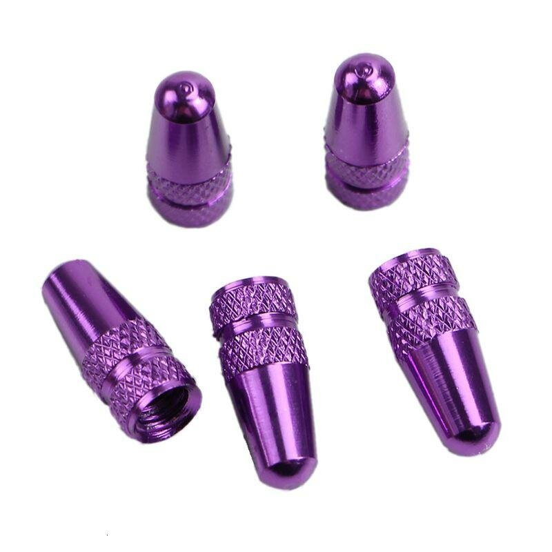 Алюминиевые пылезащитные колпачки для вентилей Presta, Фиолетовый