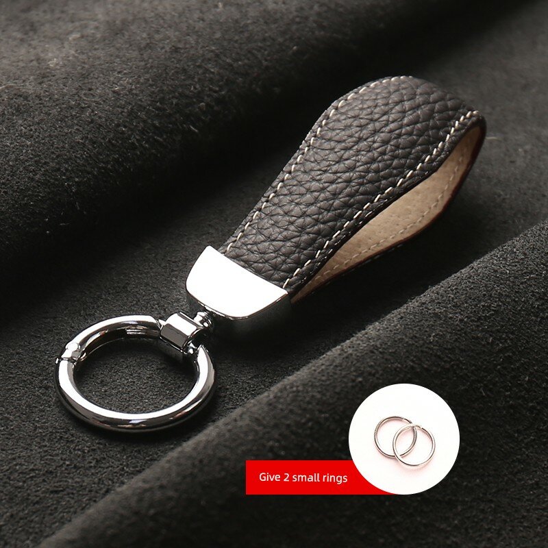 Брелок для ключей от машины для мужчин, высококачественный брелок-подвеска в форме подковы, кожаный брелок для ключей